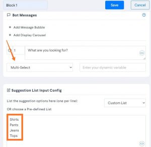 Multi-Select – botbaba.io