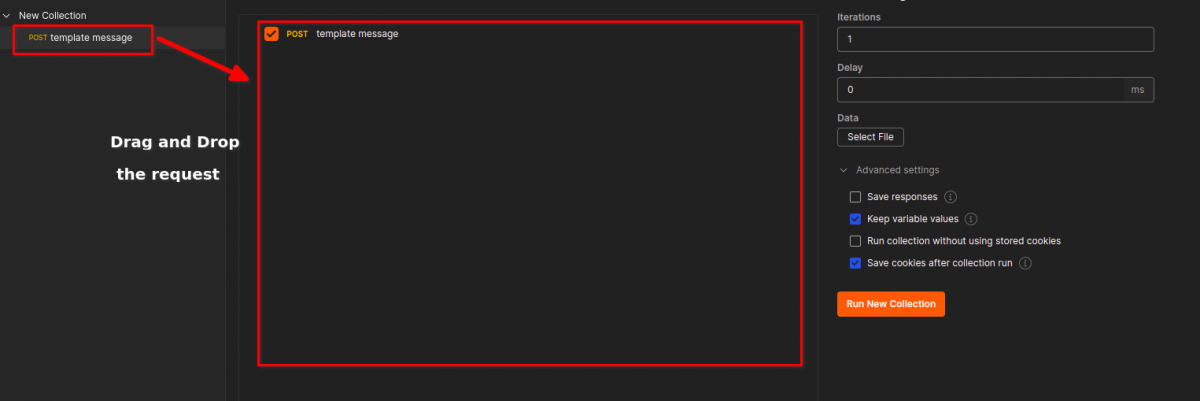 How To Forward A Template Message with custom data using Botbaba’s API and Postman Runner ...